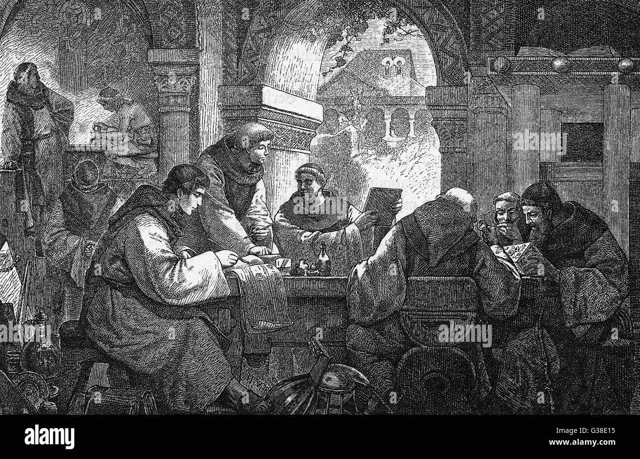 Medieval monks hi-res stock photography and images - Alamy