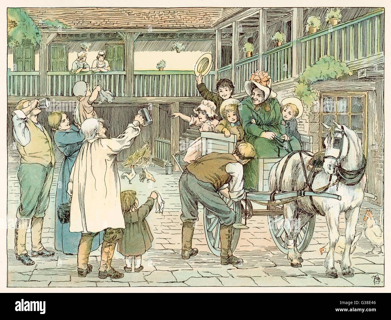 The ostler attending to the harness cart hi-res stock photography and ...