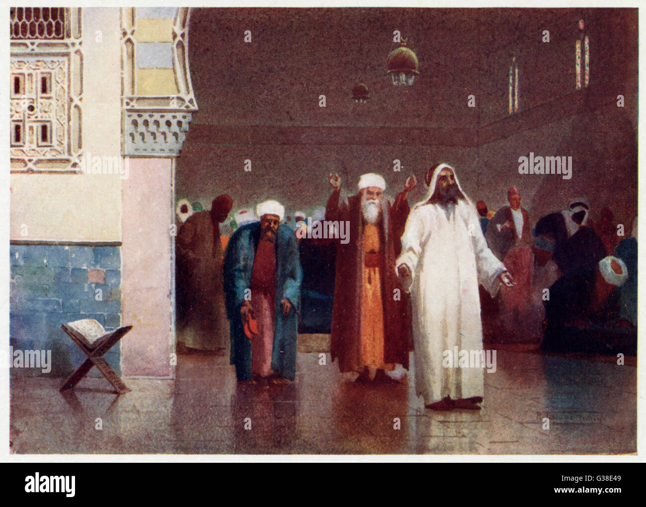 EGYPTIAN MOSLEMS PRAYING Stock Photo - Alamy