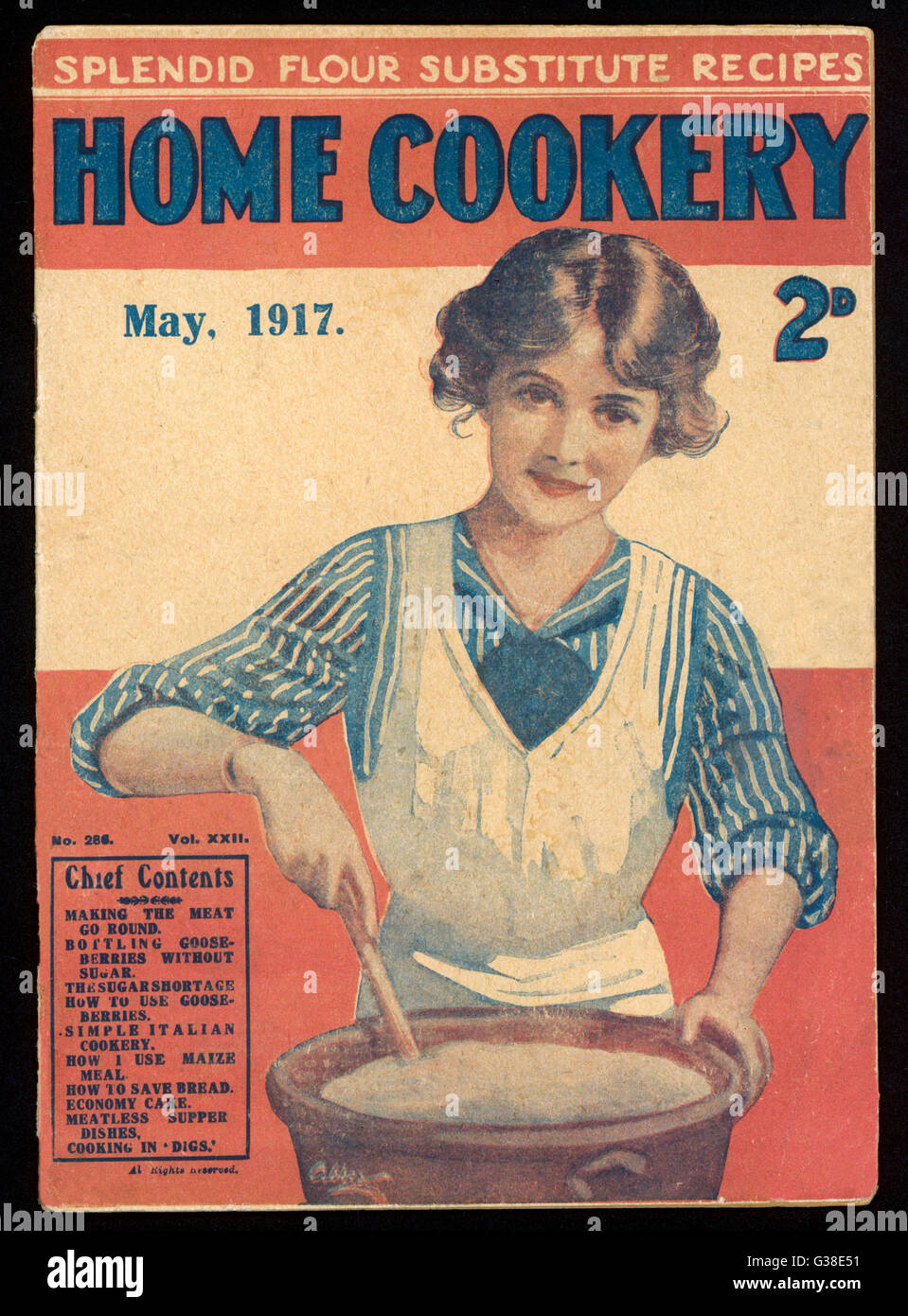COOKERY MAGAZINE 1917 Stock Photo - Alamy