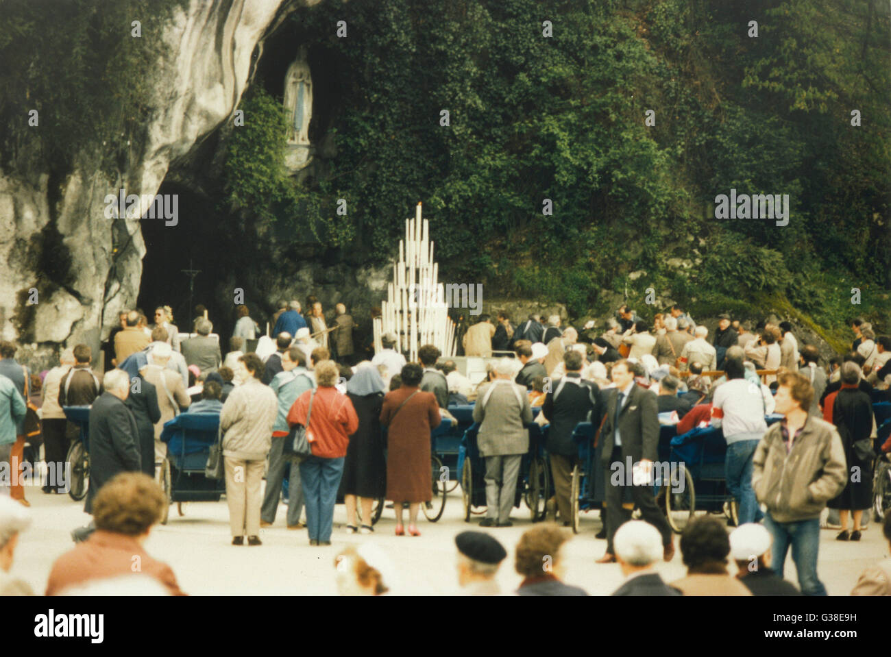 THE GROTTO AT LOURDES Stock Photo - Alamy