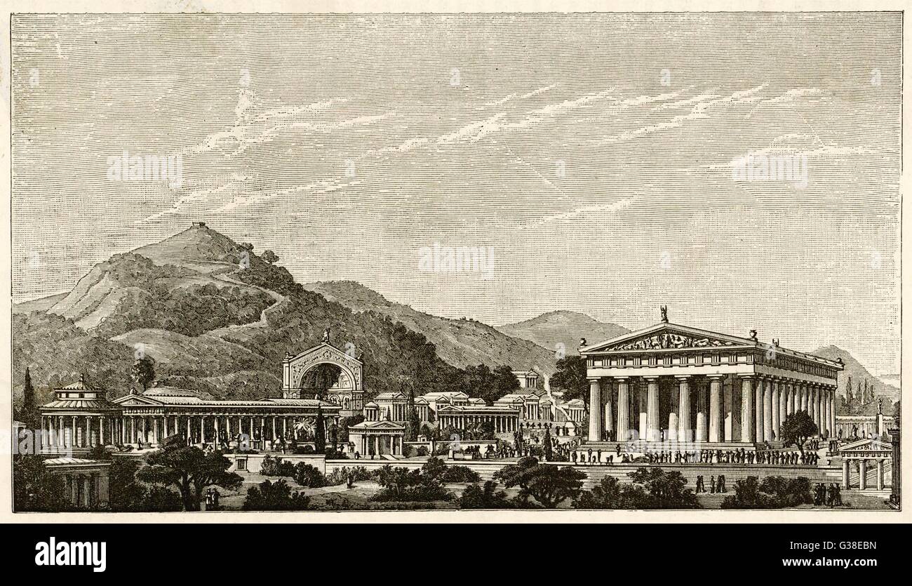 Olympia temple greece hi-res stock photography and images - Alamy
