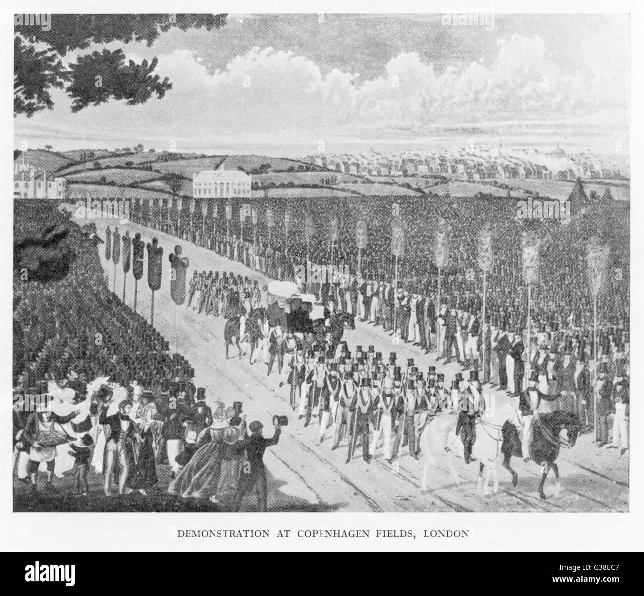 A demonstration in support of the Tolpuddle Martyrs held at Copenhagen ...