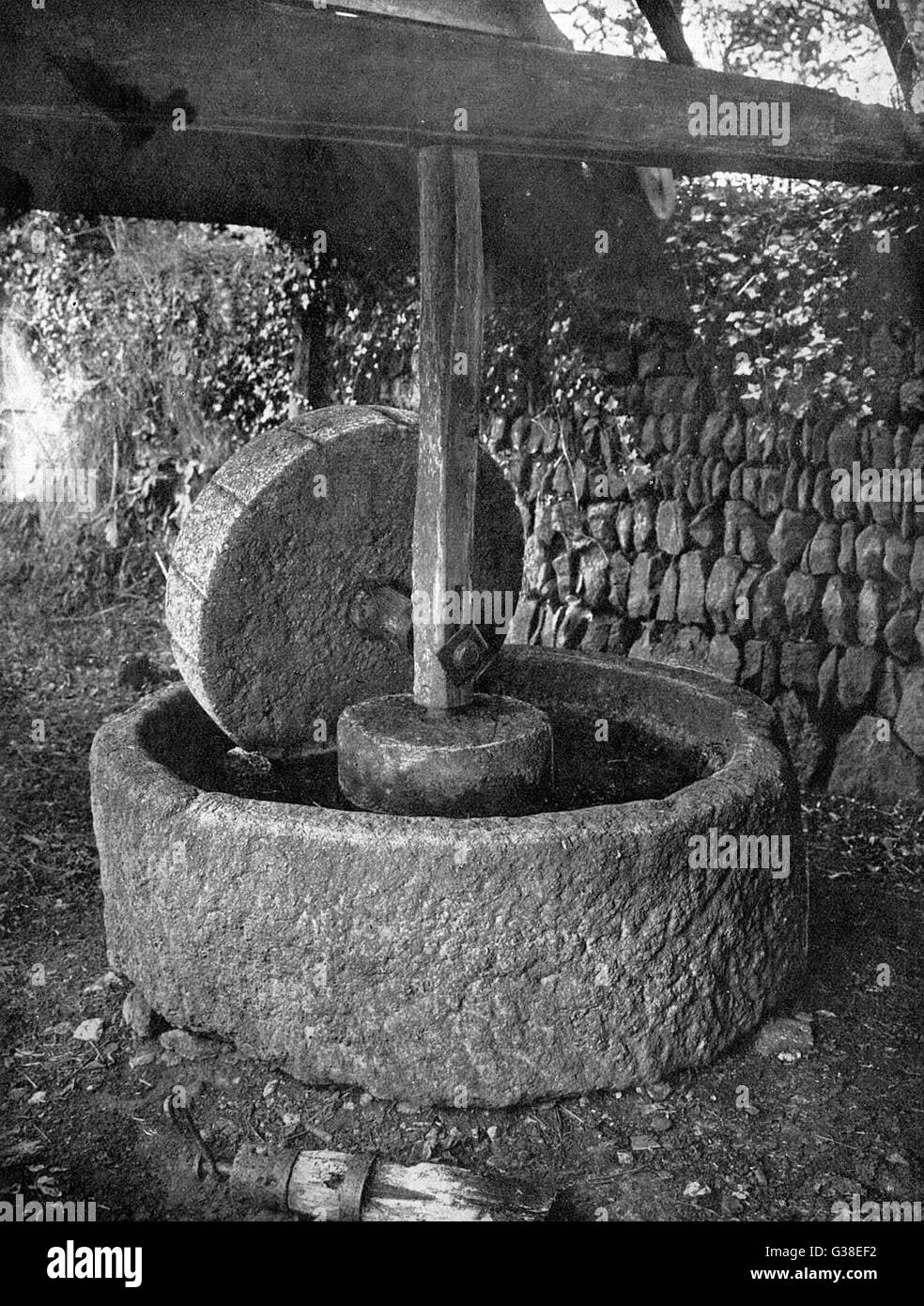 An old stone cider mill High Resolution Stock Photography and Images ...