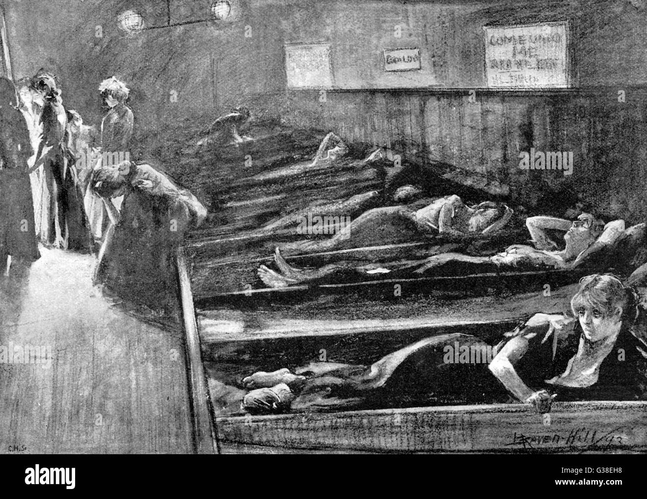 East End Doss House 1895 Stock Photo - Alamy