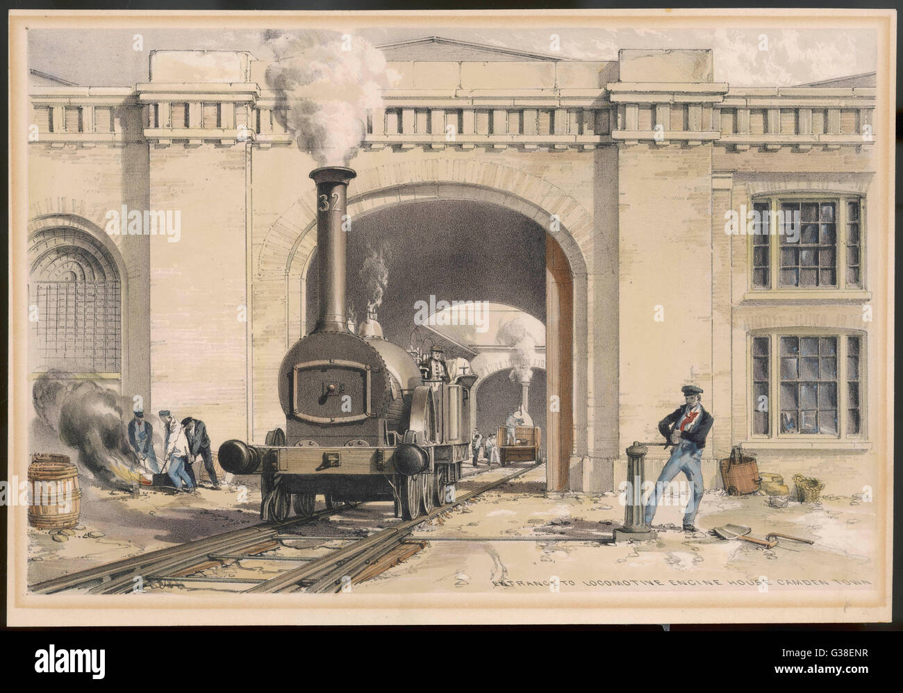 Locomotive roundhouse hi-res stock photography and images - Alamy