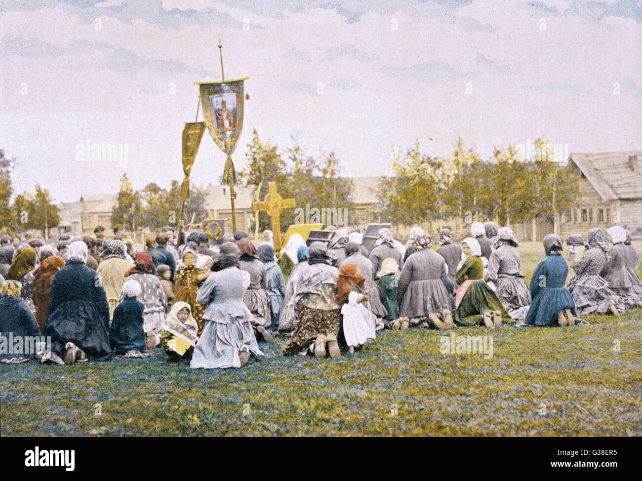 Procession banners hi-res stock photography and images - Alamy