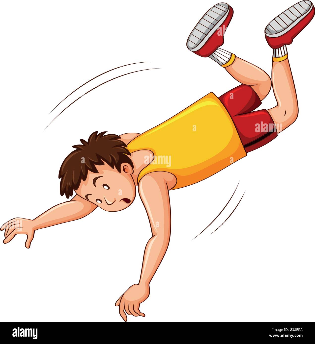 Drawing of man falling Stock Vector Images - Alamy