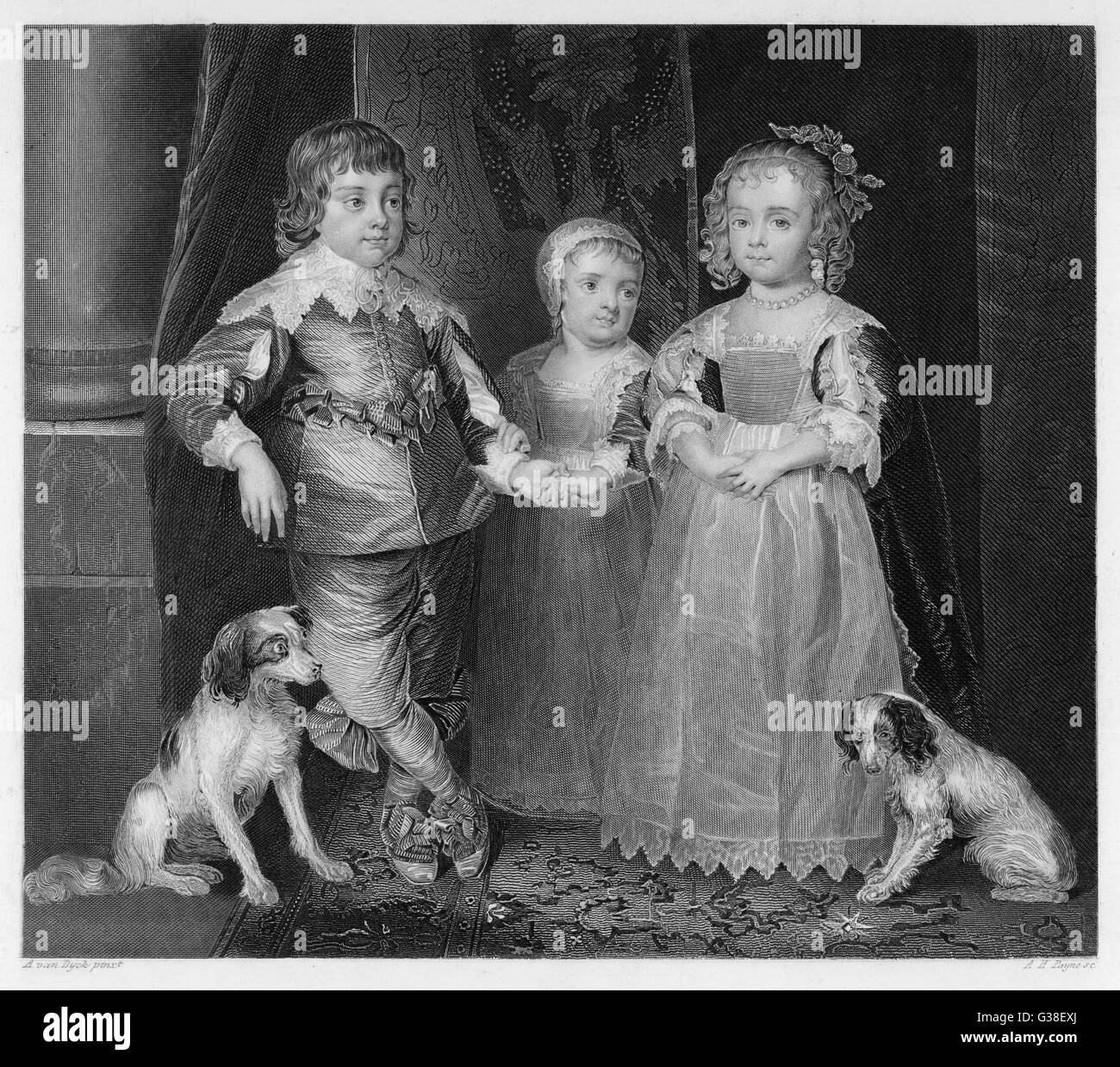 CHARLES I (1600 - 1649) Charles (later Charles II), James, Mary and ...