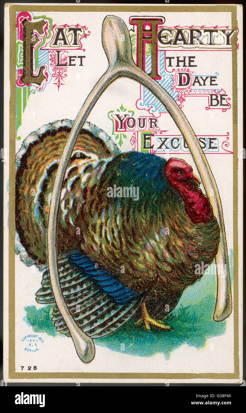 Turkey and Wishbone Stock Photo - Alamy