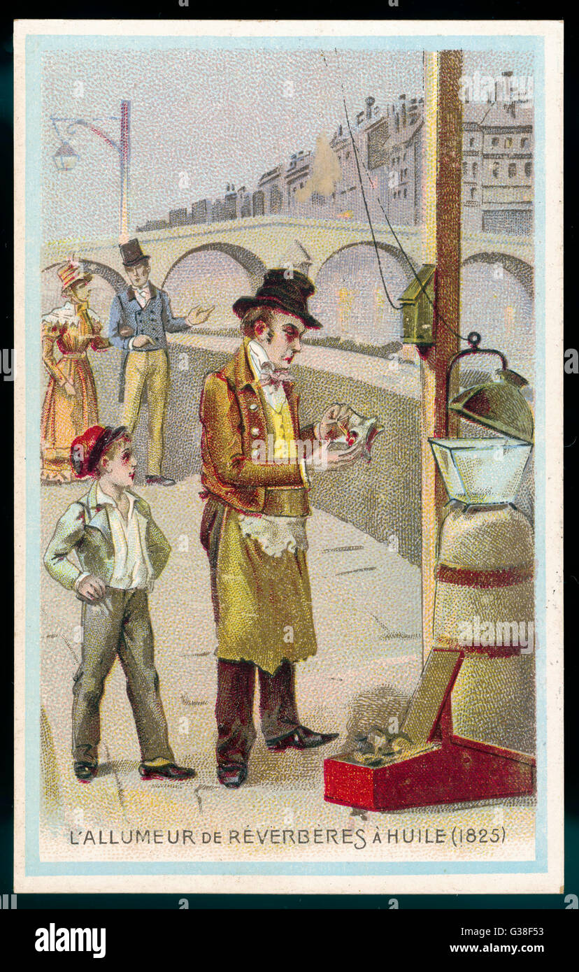 Paris Oil Streetlight Stock Photo - Alamy