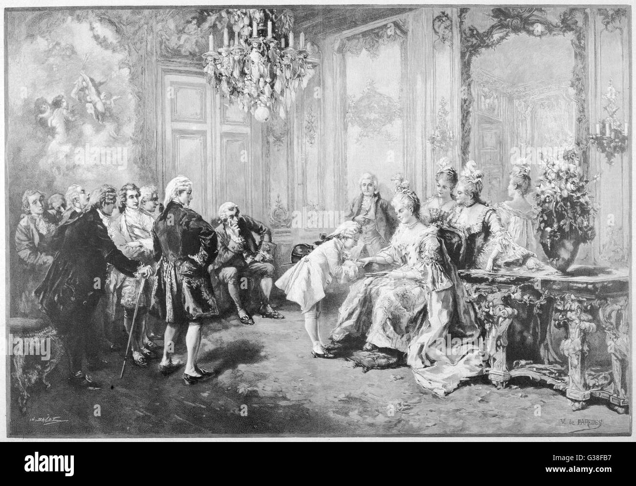 Mozart madame pompadour hi-res stock photography and images - Alamy