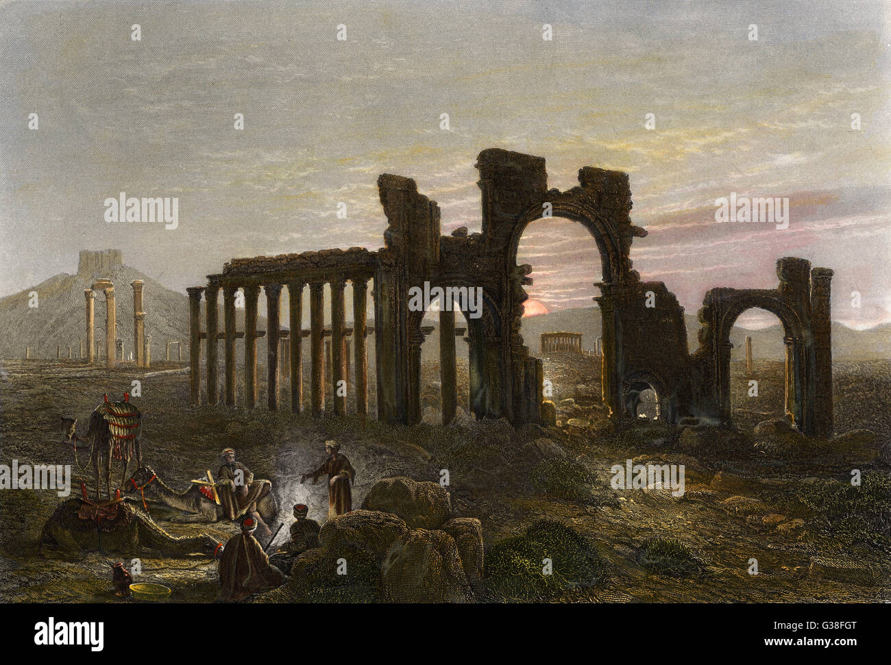 Triumphal arch palmyra syria hi-res stock photography and images - Alamy