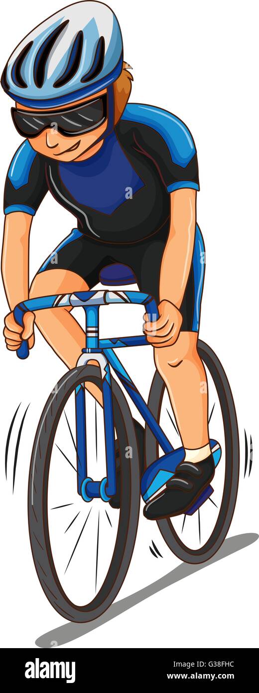 Man riding bicycle clipart hi-res stock photography and images - Alamy