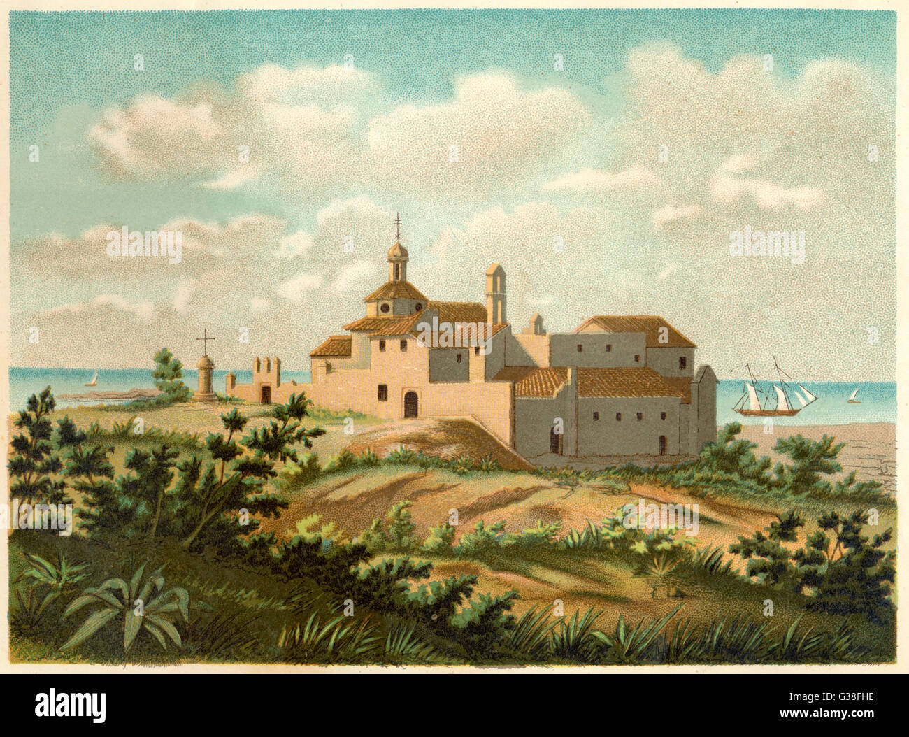 Columbus at the convent of la rabida hi-res stock photography and ...