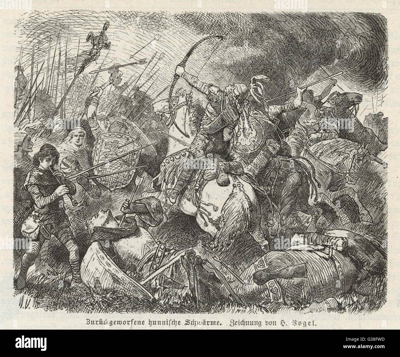 The Huns, under Attila, are defeated by the Visigoths and Romans ...