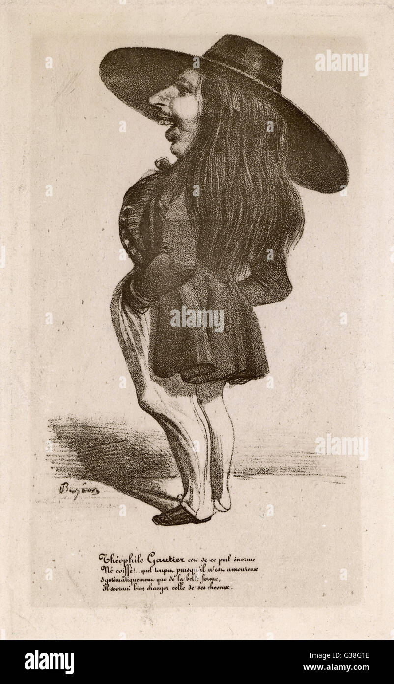 Theophile Gautier French Writer Date High Resolution Stock Photography ...