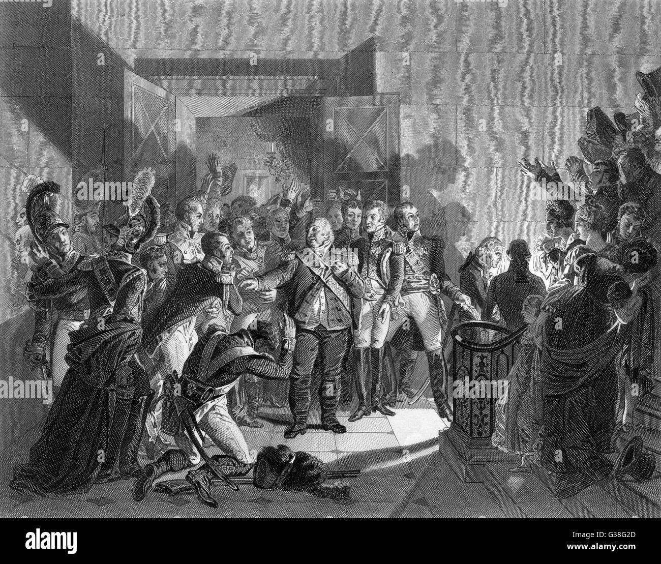LOUIS XVIII IN 1815 Stock Photo - Alamy