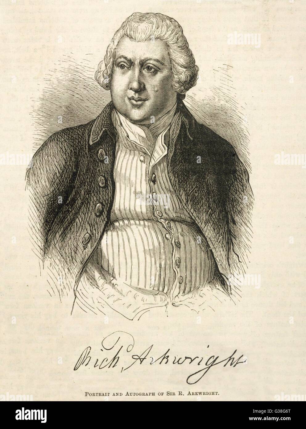 Richard Arkwright English Inventor And Manufacturer Best Known For His