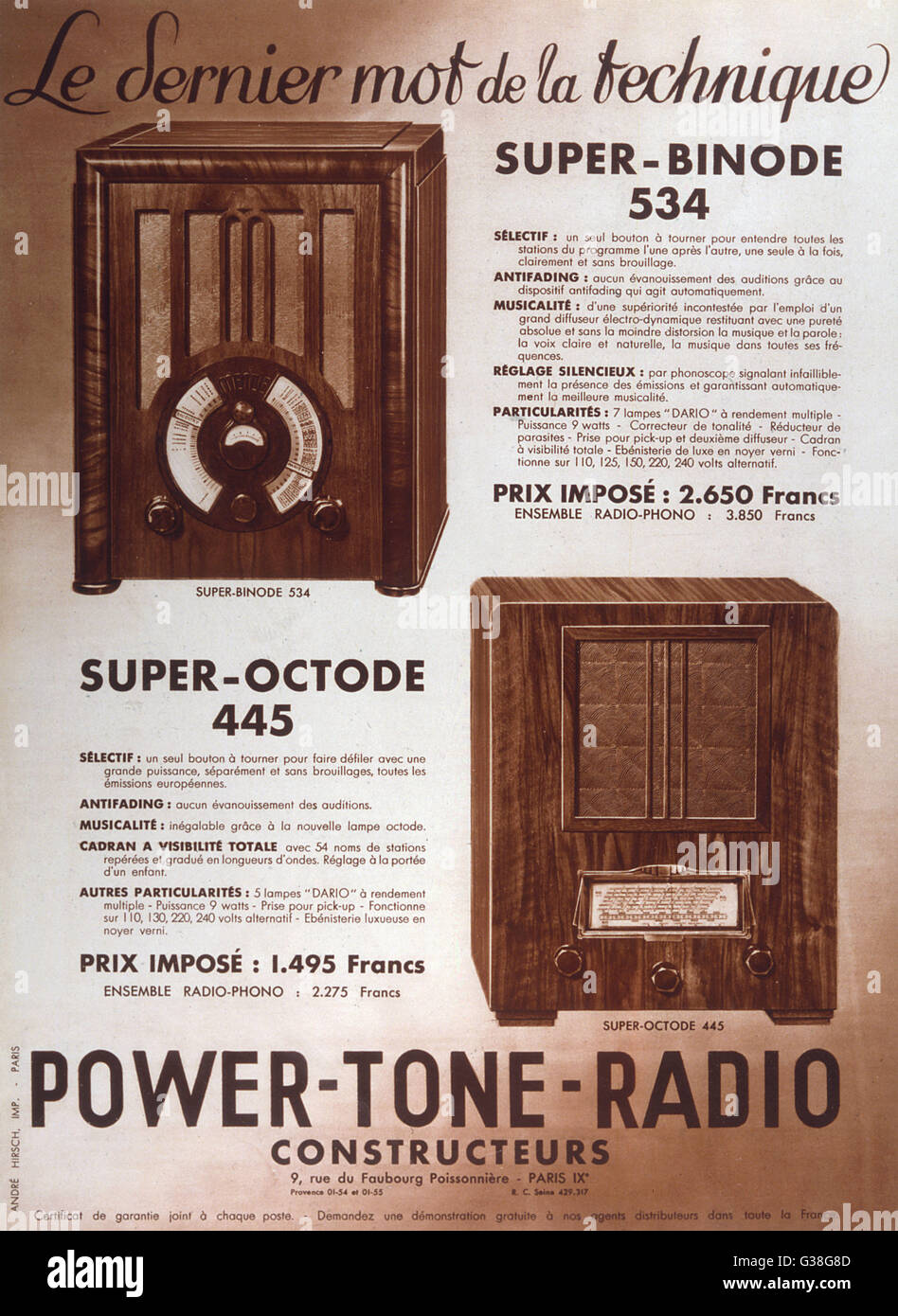 Powertone hi-res stock photography and images - Alamy