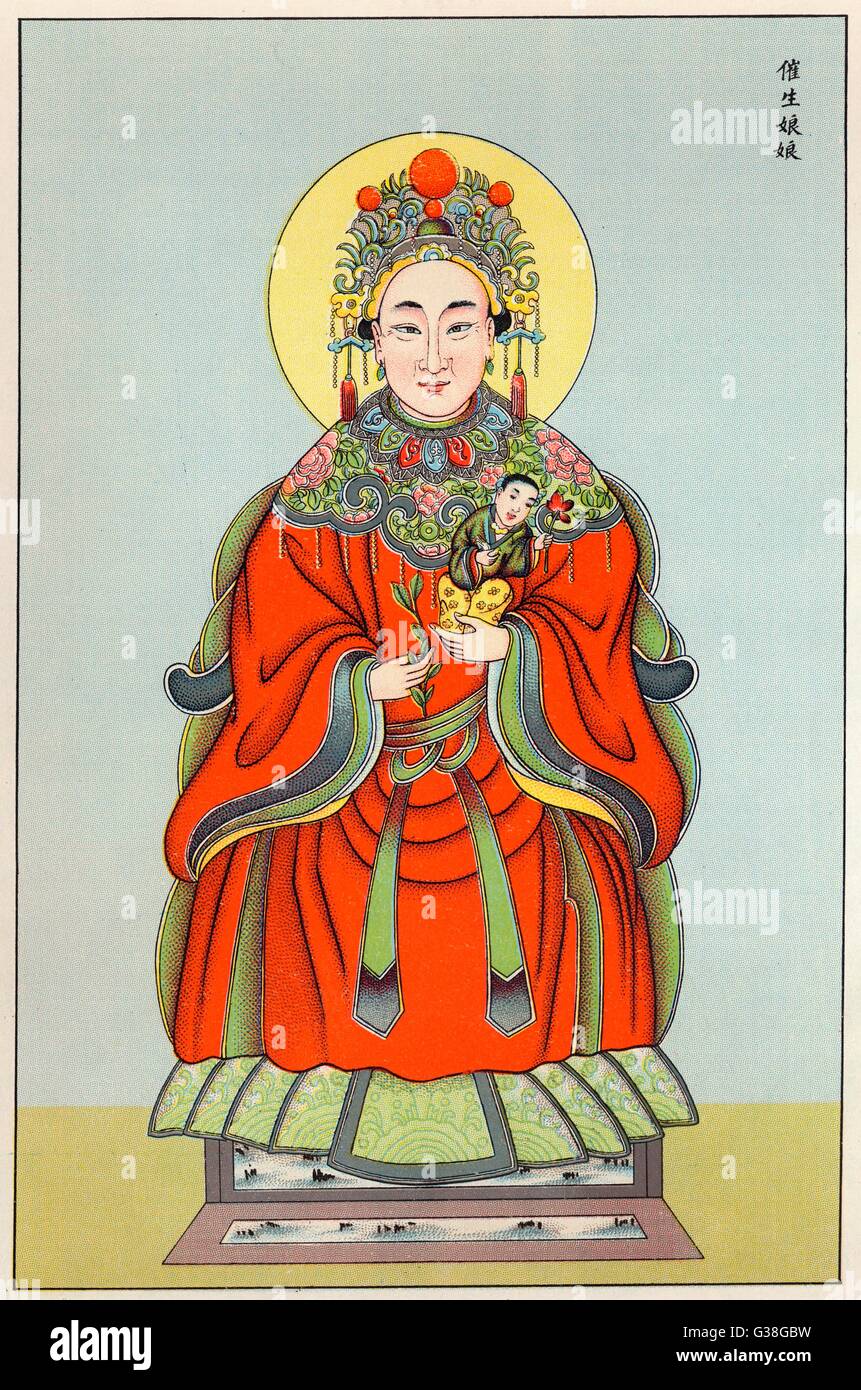 CHINESE CHILDBIRTH GOD Stock Photo - Alamy