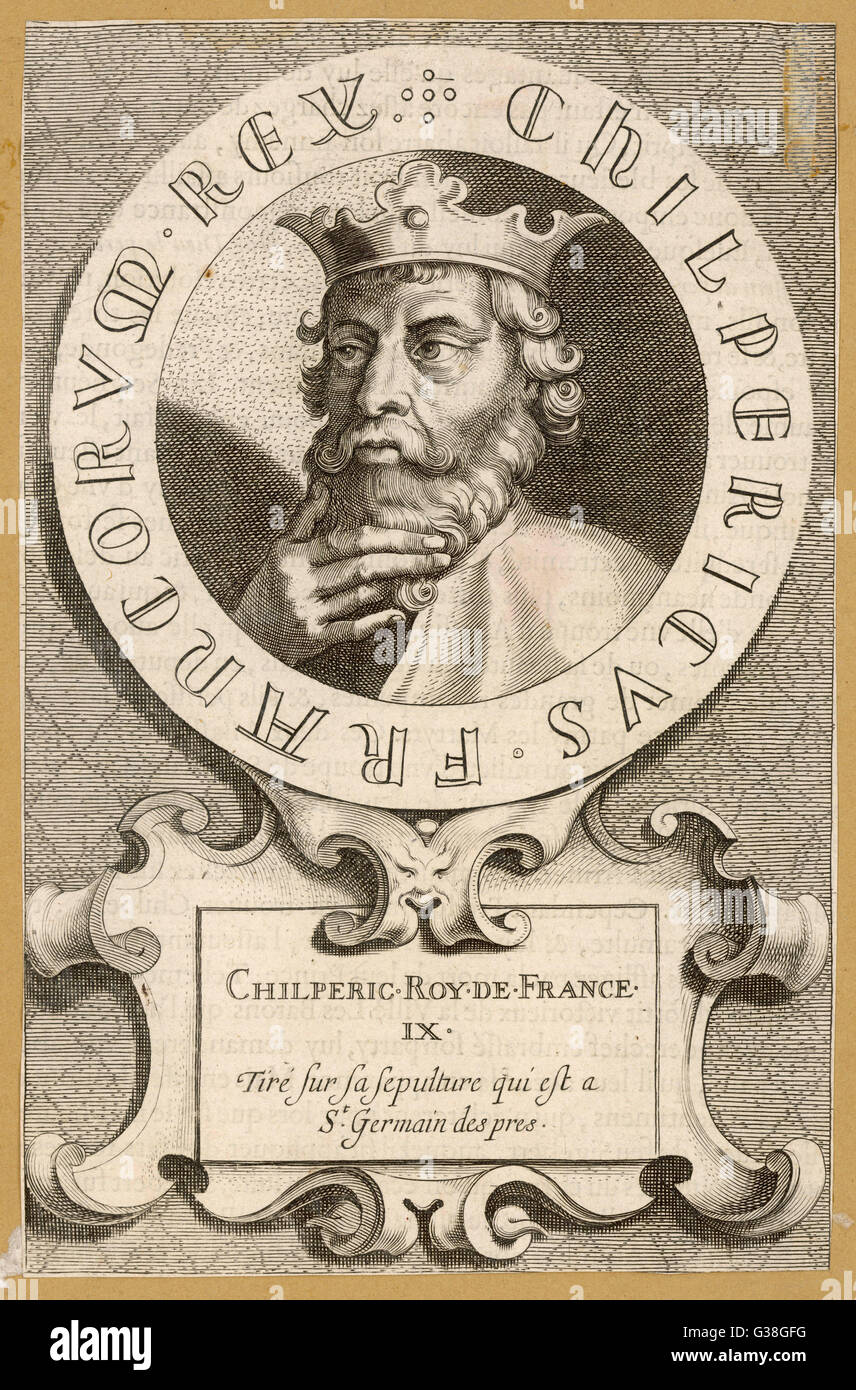 Merovingian king chilperic i hi-res stock photography and images - Alamy