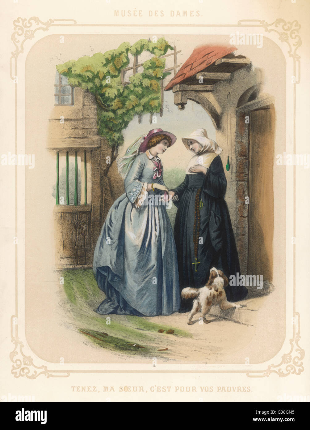 MONEY TO NUN Stock Photo - Alamy