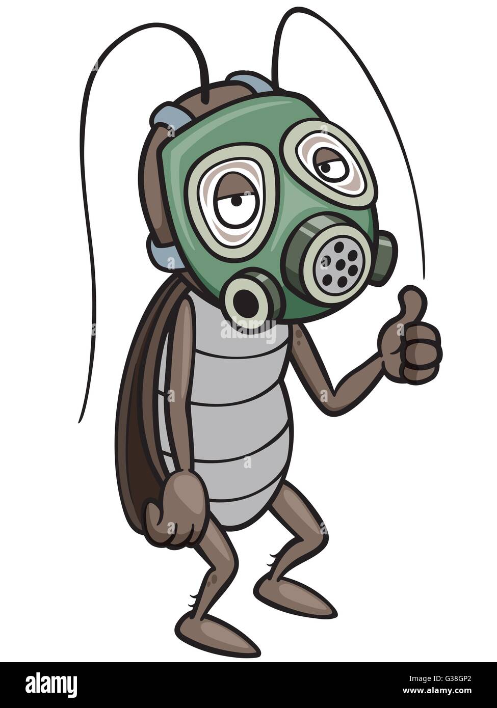 Vector illustration of Cartoon Cockroach Stock Vector Image & Art - Alamy