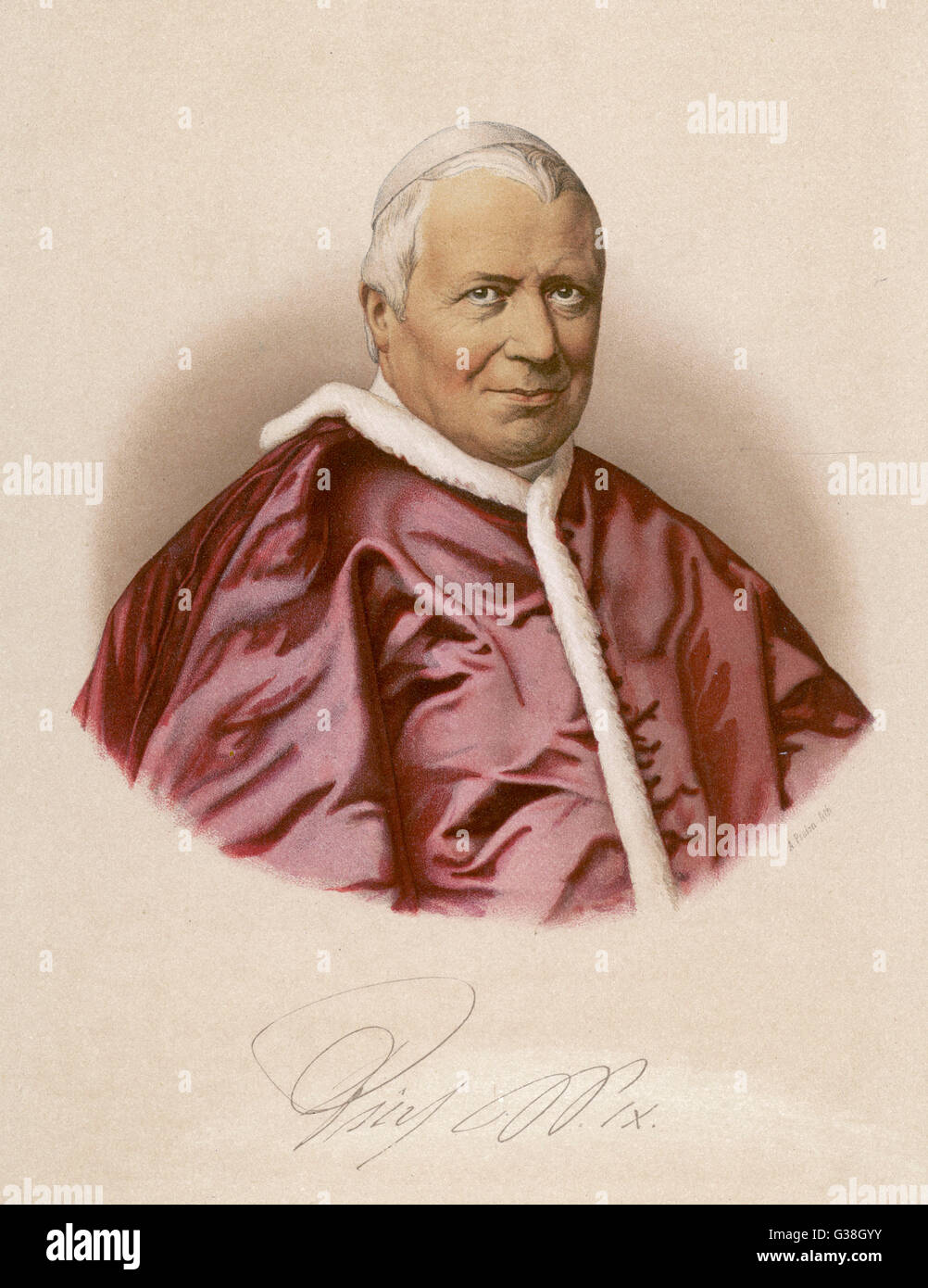 POPE PIUS IX Stock Photo - Alamy