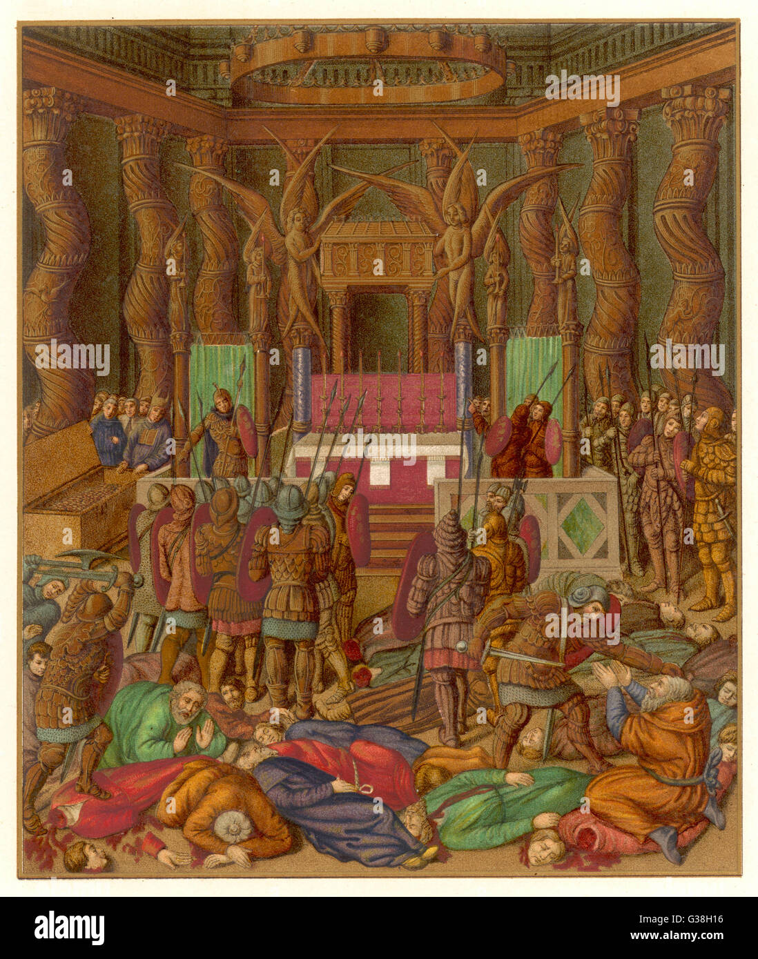 The Romans, led by Titus, take Jerusalem, and burst into the Holy of ...