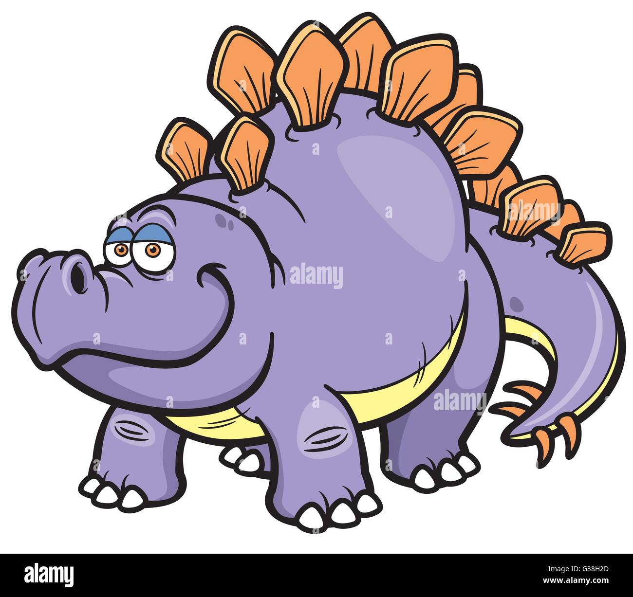 Vector illustration of Cartoon Dinosaur Stock Vector Image & Art - Alamy