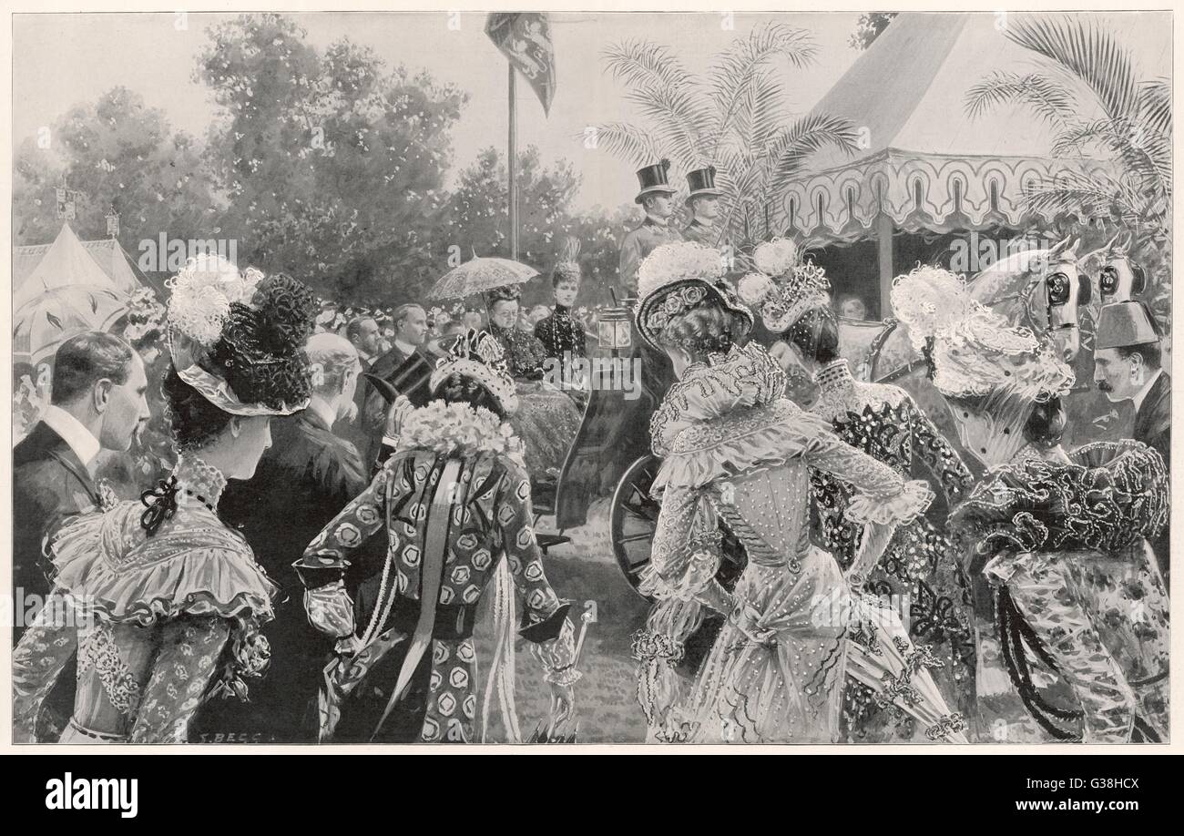 ROYAL GARDEN PARTY 1900 Stock Photo - Alamy
