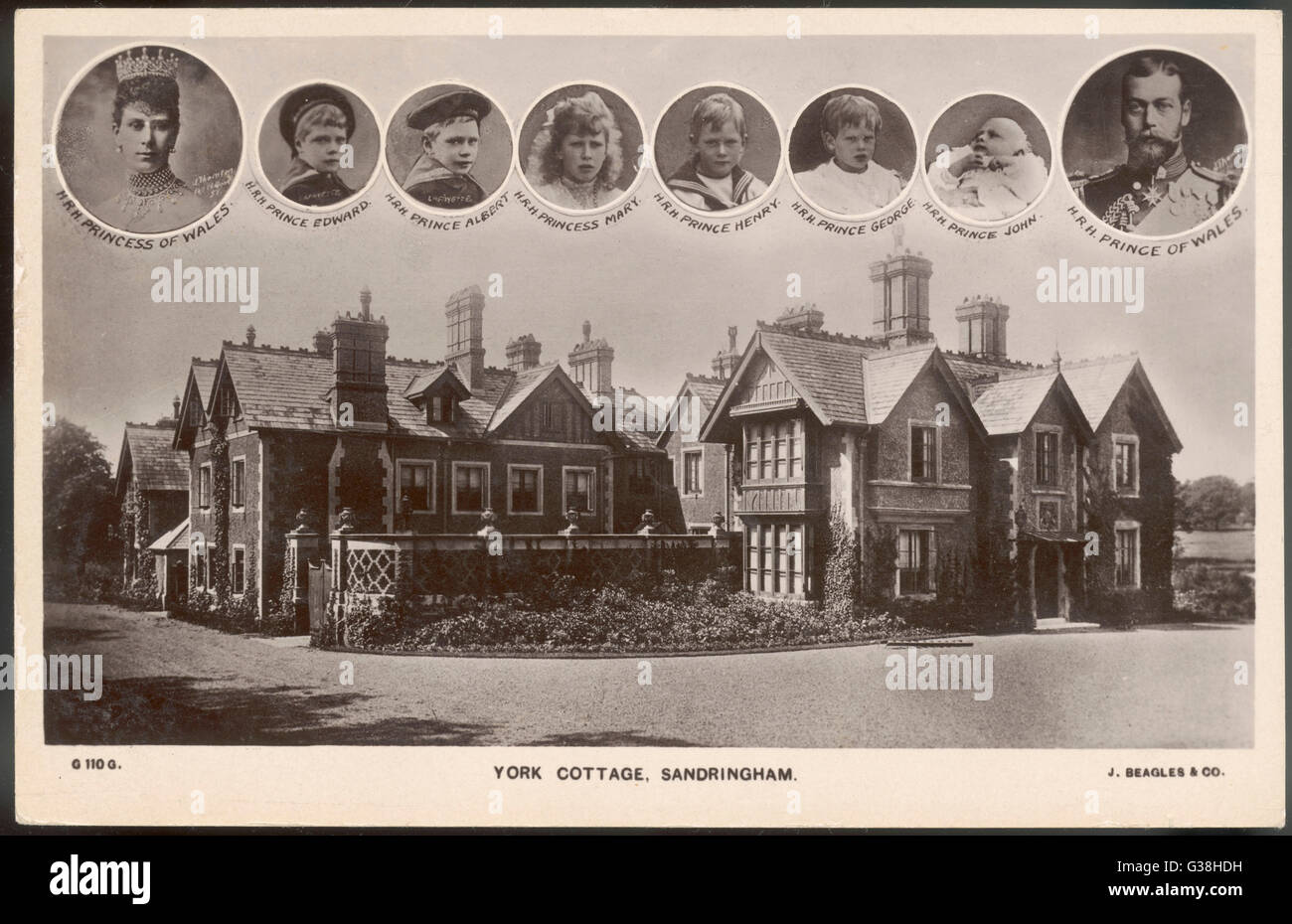 Sandringham, Norfolk: York Cottage Date: 1906 Stock Photo - Alamy