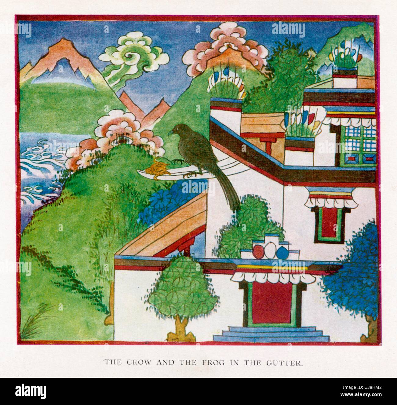 Myth - Tibet - Frog - Crow Stock Photo - Alamy