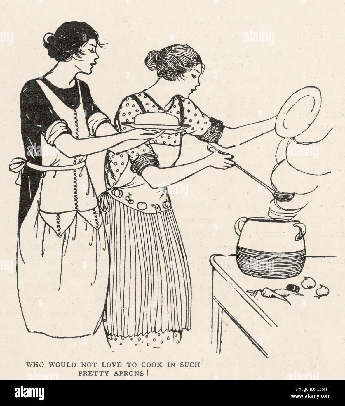 ONE STOVE, TWO COOKS Stock Photo - Alamy