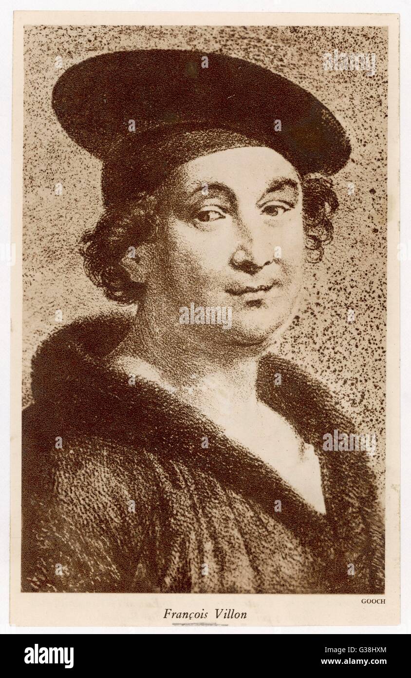 FRANCOIS VILLON French poet Date: 1431 - 1463+ Stock Photo - Alamy