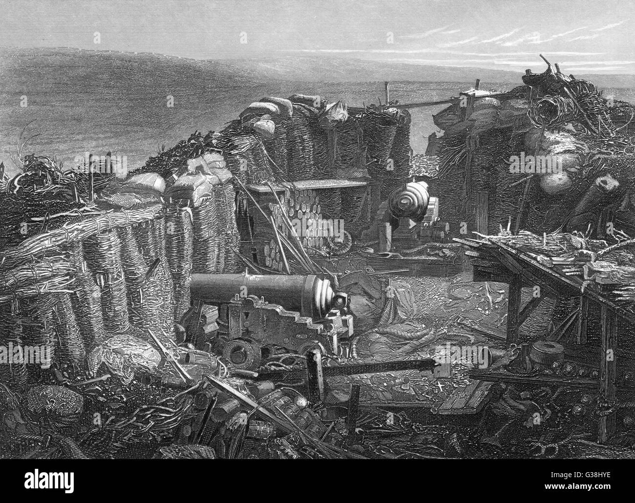 Siege of Sevastopol, Crimean War Stock Photo - Alamy