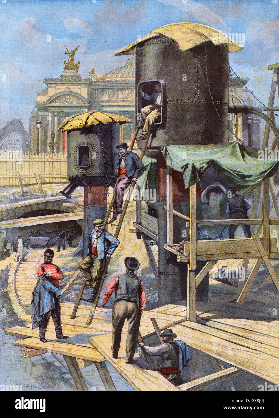 Construction opera metro paris hi-res stock photography and images - Alamy