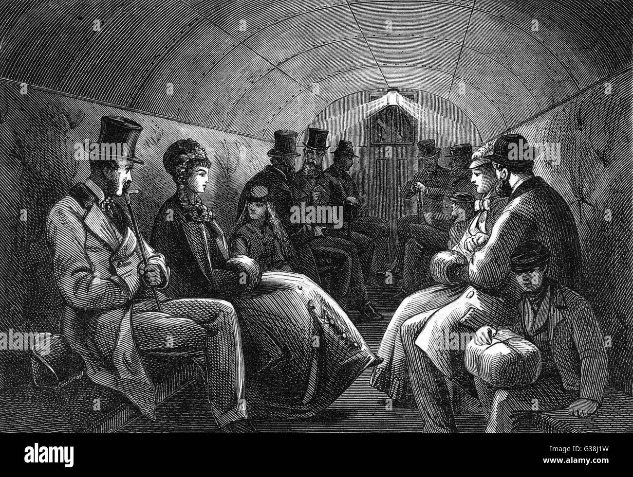 Thames Subway 1870 Stock Photo - Alamy