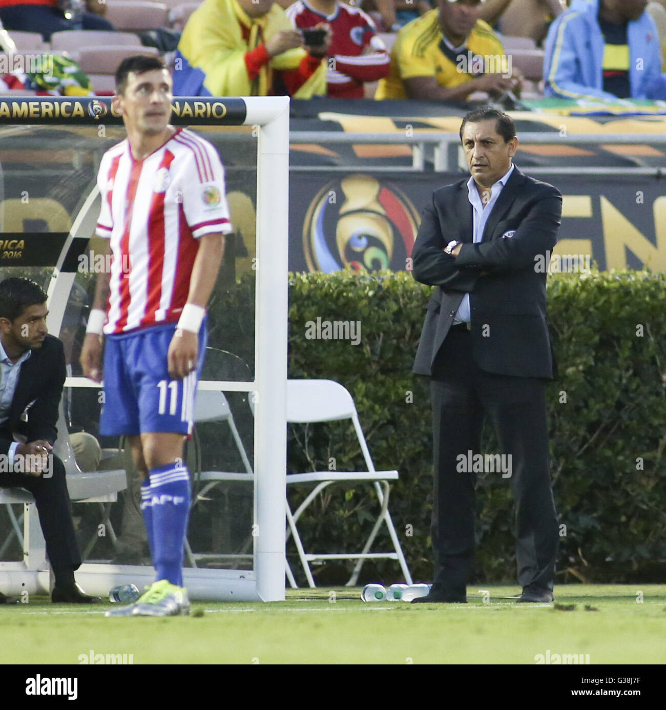 Los Angeles, California, USA. 7th June, 2016. Paraguay head coach Ramon ...