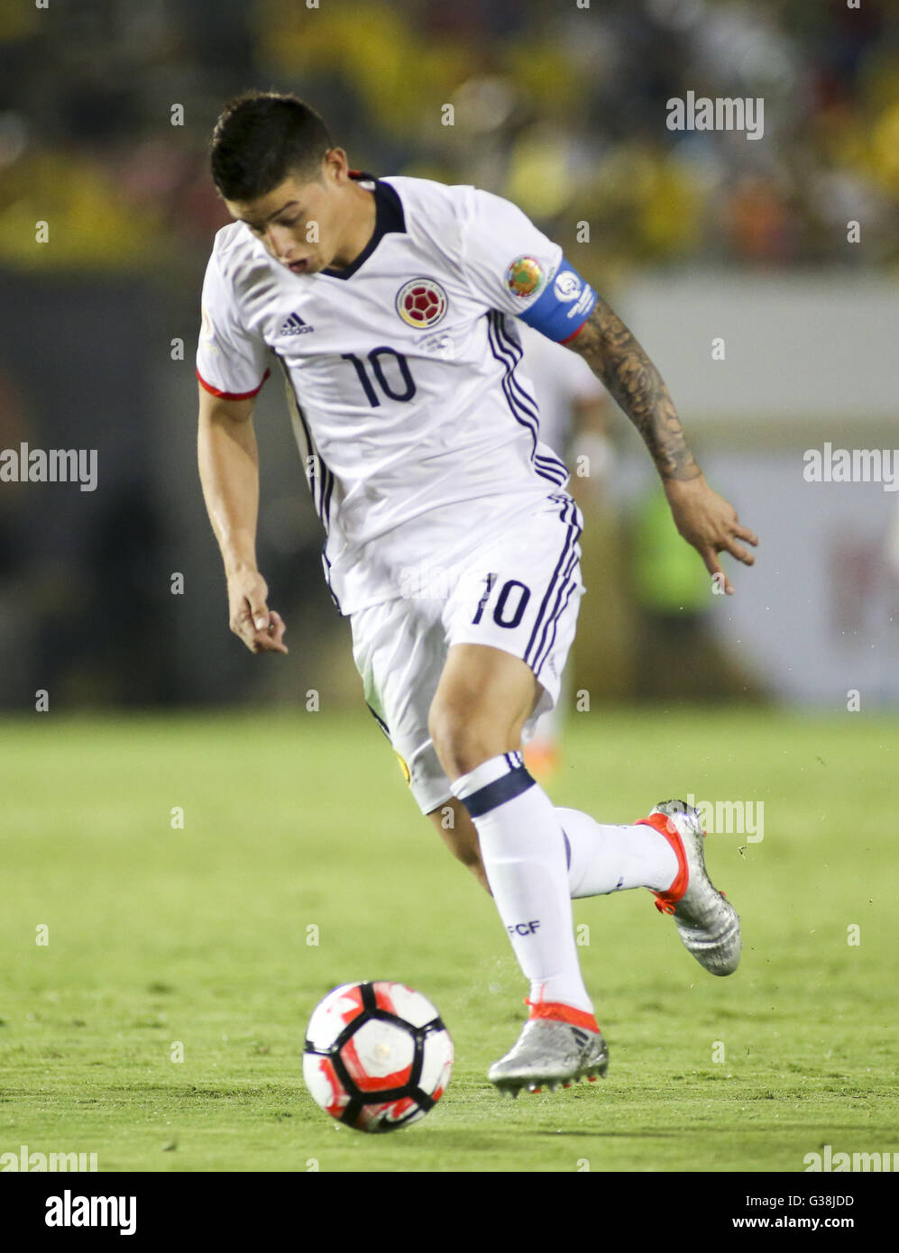 Los Angeles, California, USA. 7th June, 2016. Colombia midfielder James ...