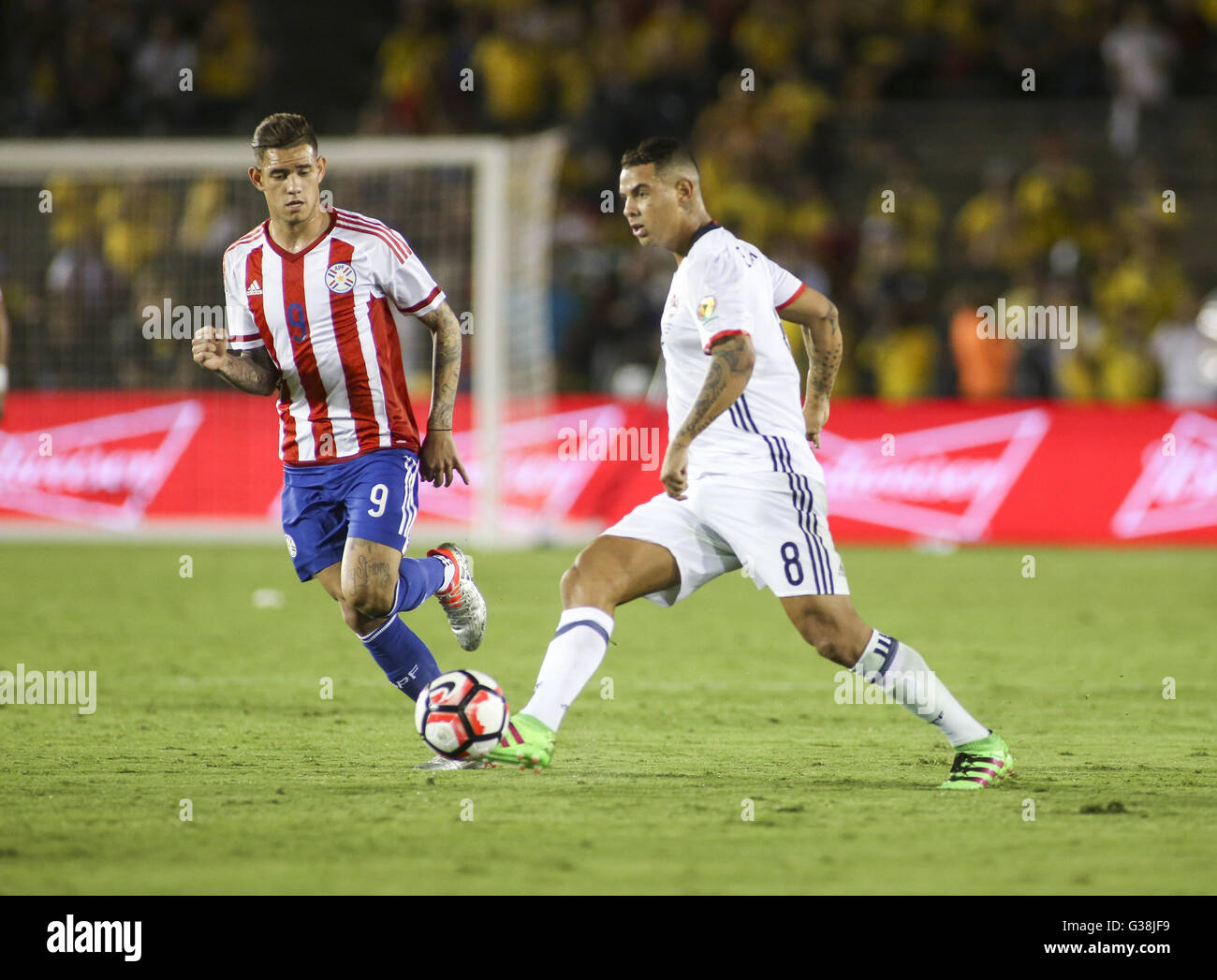 Los Angeles, California, USA. 7th June, 2016. Colombia midfielder Edwin ...