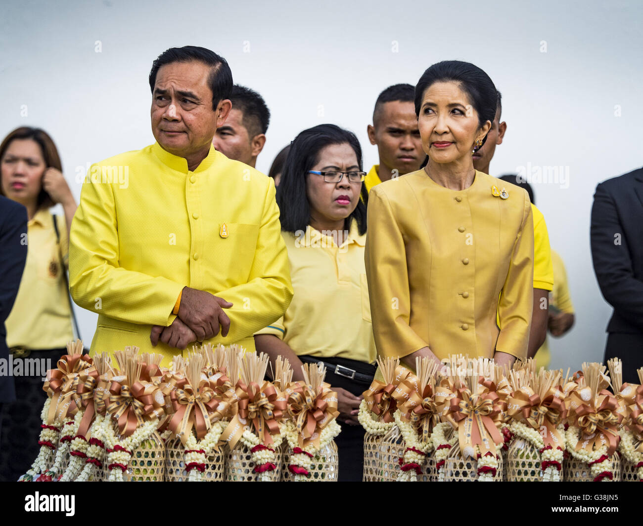 Bangkok, Thailand. 09th June, 2016. Gen PRAYUT CHAN-O-CHA, left, the ...
