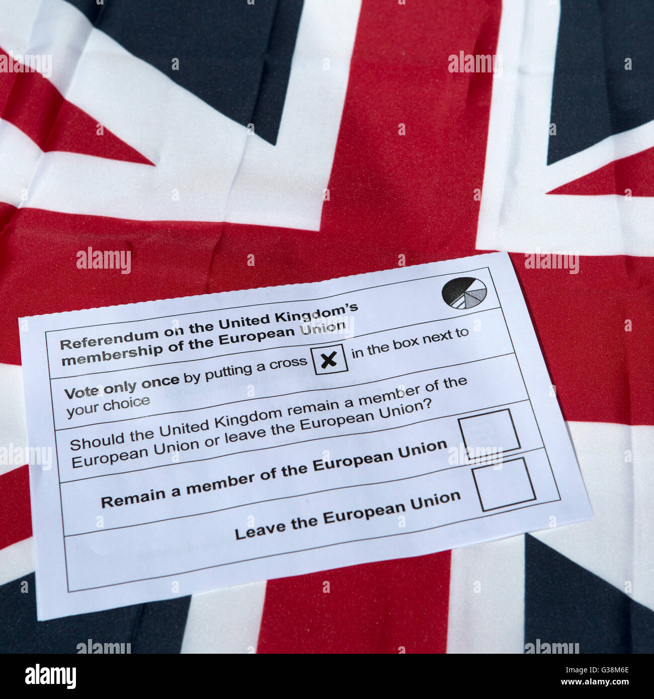 A ballot paper for the United Kingdom referendum on European Union ...