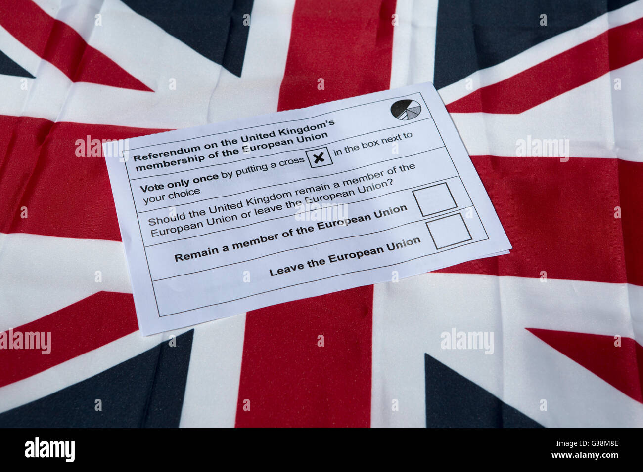 A ballot paper for the United Kingdom referendum on European Union ...