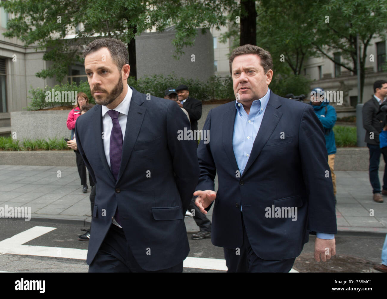 New York, NY, USA. 8th June, 2016. MURRAY HUBERFELD, right, the founder ...