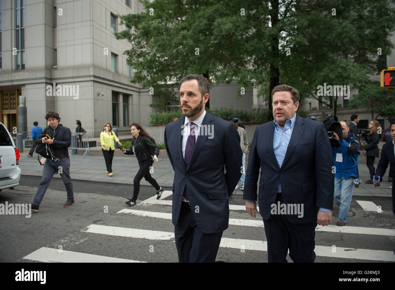 New York, NY, USA. 8th June, 2016. MURRAY HUBERFELD, right, the founder ...