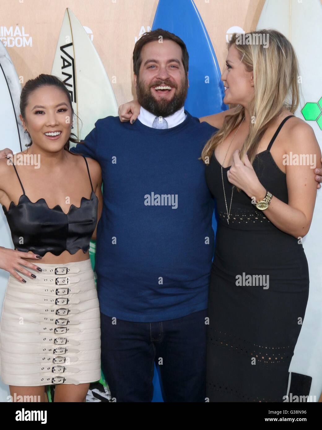 Venice Beach, CA. 8th June, 2016. Ally Maki, Brian Sacca, Jessica Lowe ...