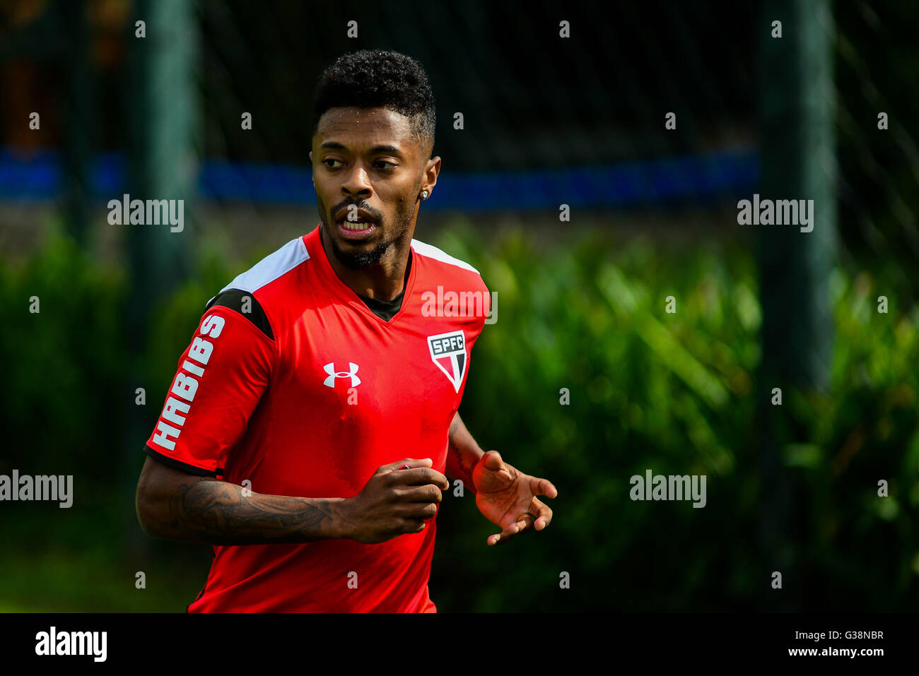 SAO PAULO, Brazil - 06/09/2016: TRAINING SPFC - Michel Bastos during ...
