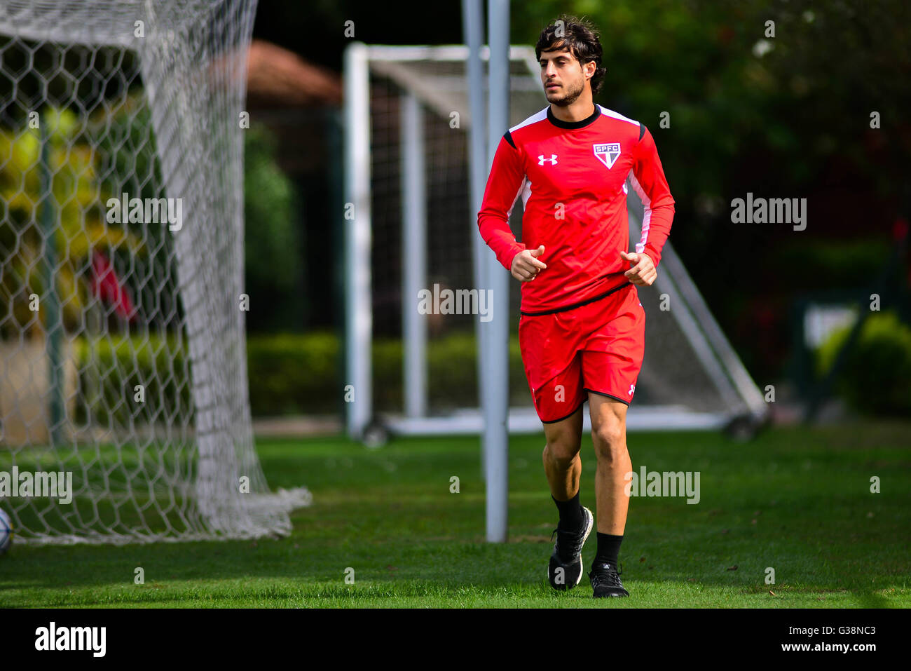 SAO PAULO, Brazil - 09/06/2016: TRAINING SPFC - Hudson during training ...